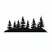 Treeline Svg Instant Download - 8 Skyline Silhouettes of a Line of Pine ...