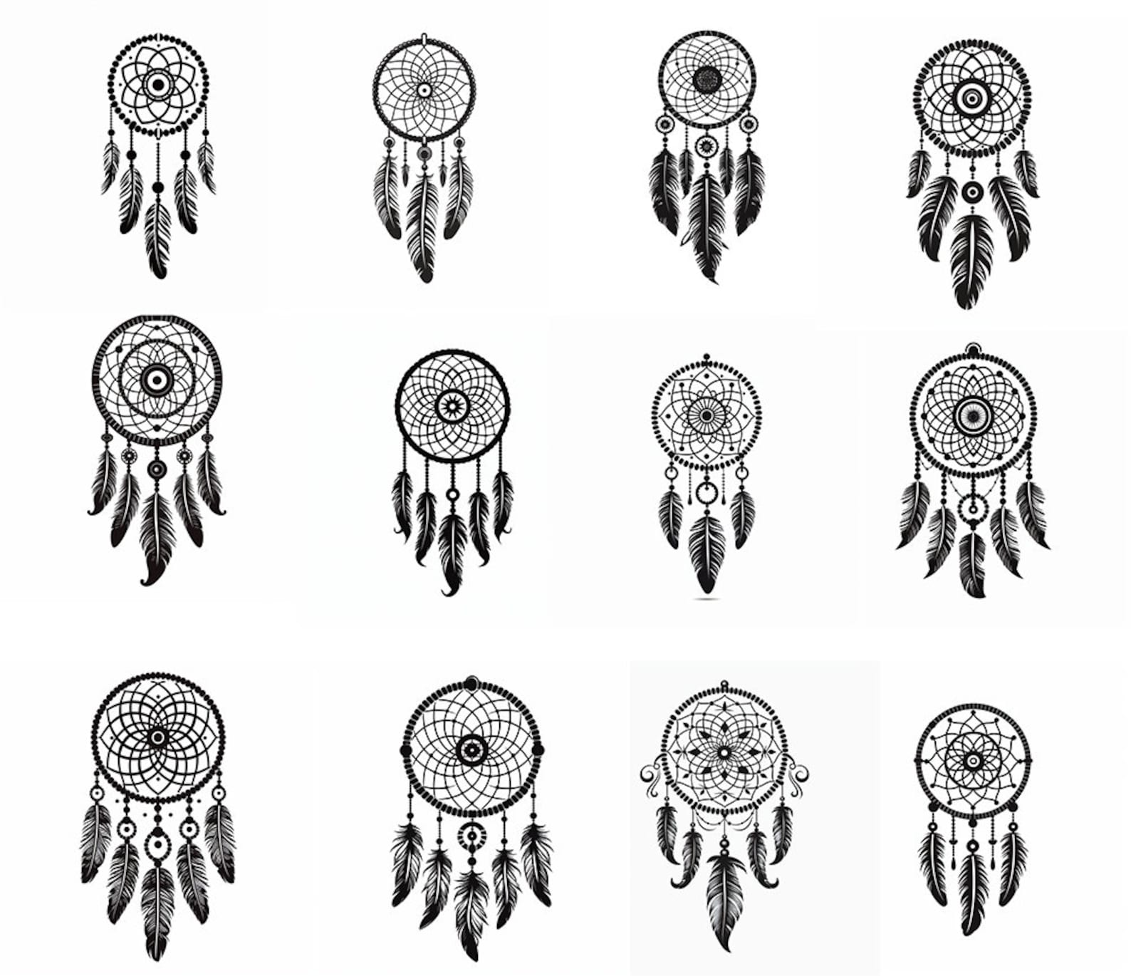 Dream Catchers Svg - Instant Download Native American Spiritual Boho ...