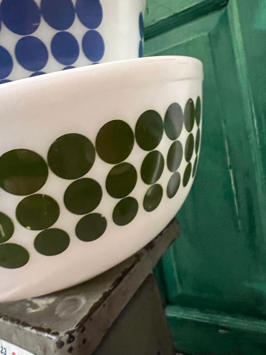 Pyrex Dots Mixing Bowl Set HTF - Etsy