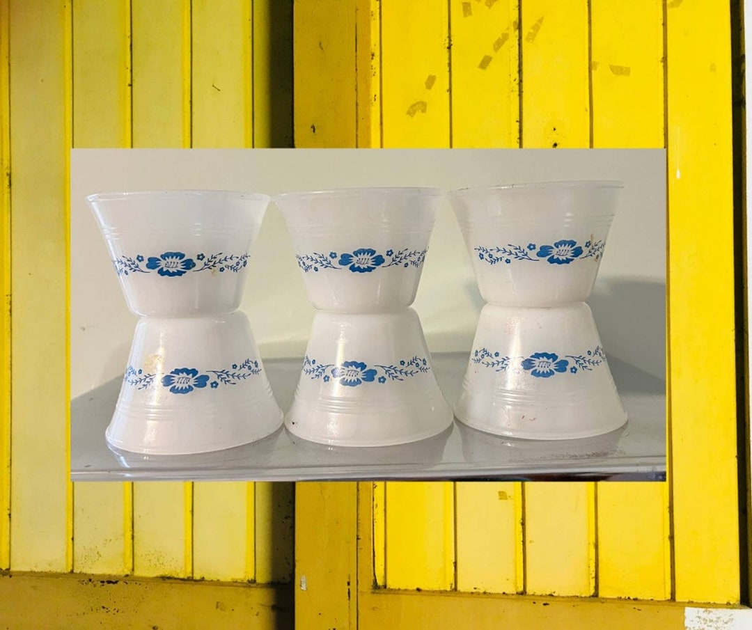 Mid Century Vintage Termocrisa Milk Glass Custard Cups / Small Bowls ...