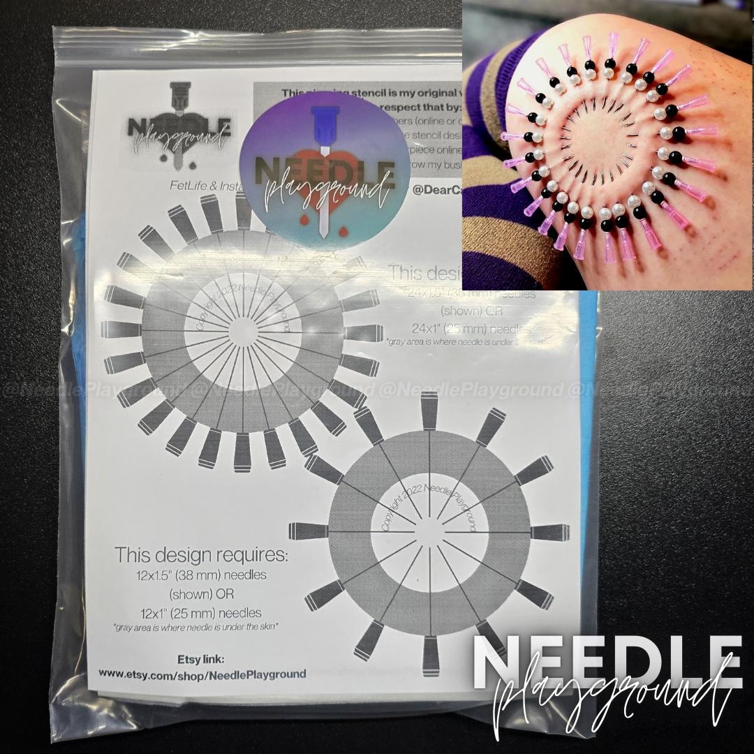 Artistic Needle Play Kit - Basic Circle Design - Etsy