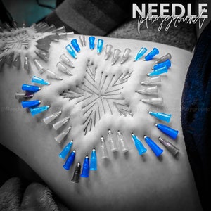 Easy Beginner 5-point Star Needle Play Design / Stencil - Artistic ...