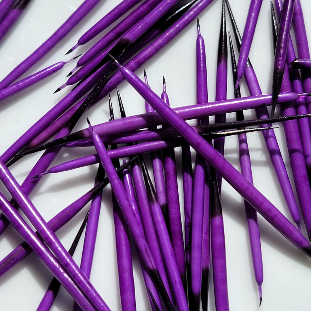 Dyed North American Porcupine Quills Medium, Purple 25/50 Quills - Etsy