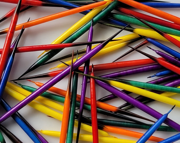 Dyed North American Porcupine Quills Medium, Rainbow Mix 60 Quills - Etsy