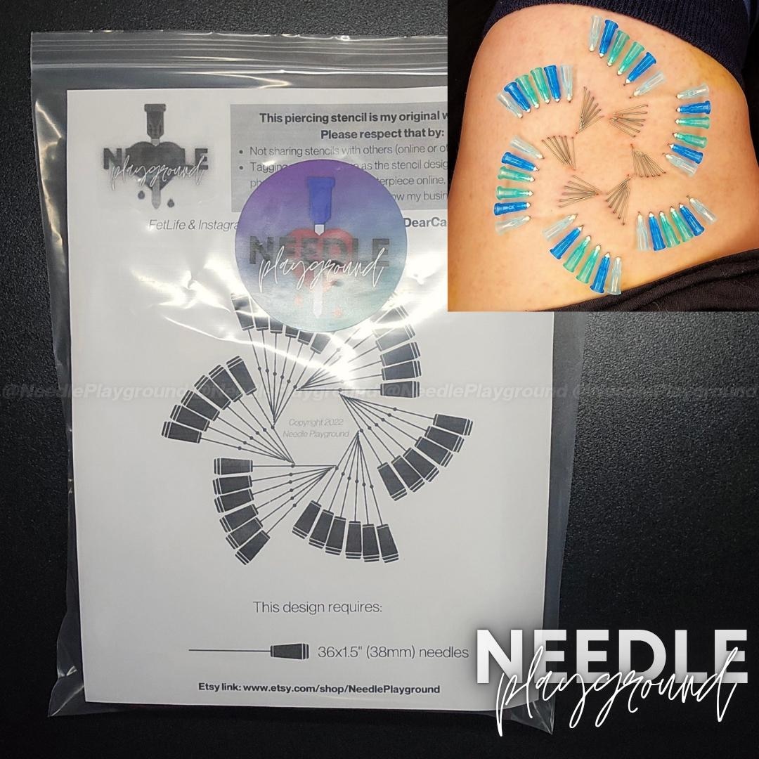 Artistic Needle Play Kit - Beginner Fan Swirl Design - Etsy