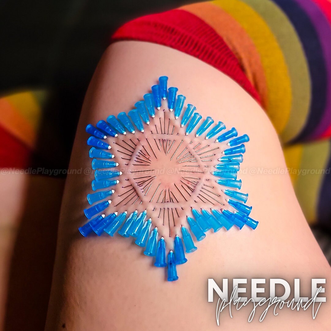 Star of David Hanukkah Holiday Needle Play Design / Stencil - Artistic ...