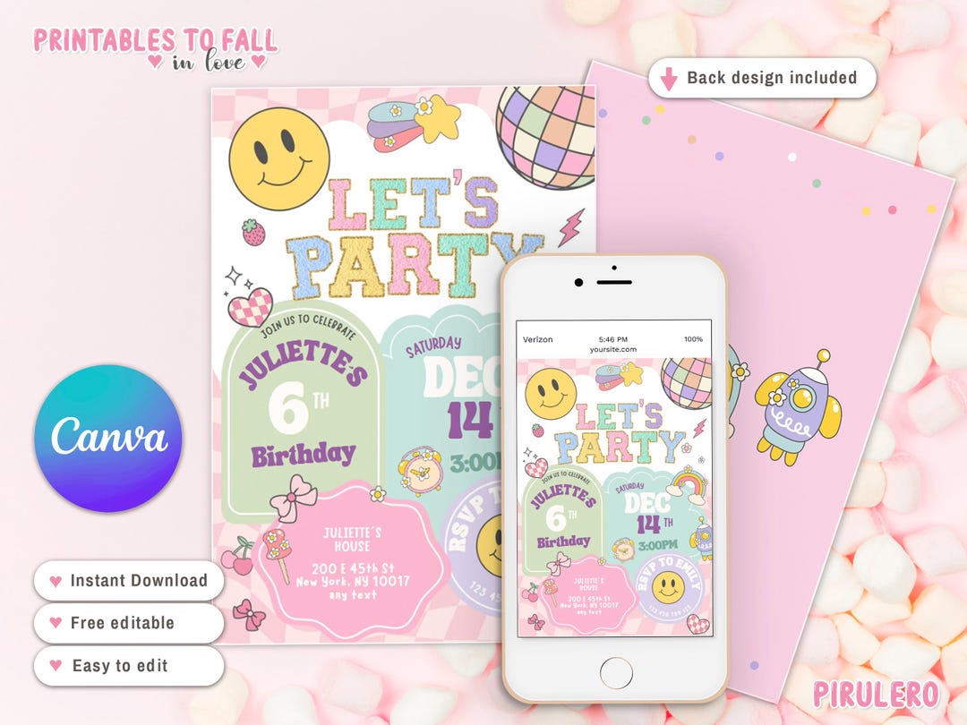 Preppy Patch Letter Invitation, Varsity Patch Party Invite, Preppy ...