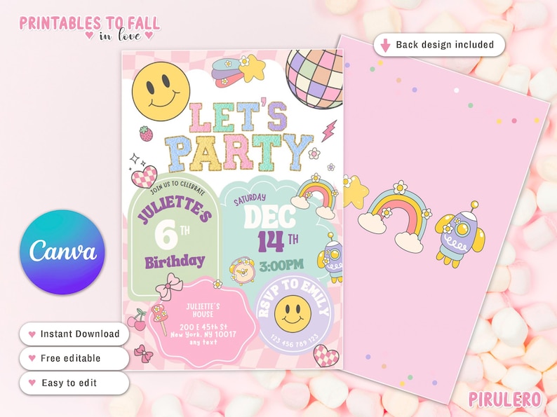 Preppy Patch Letter Invitation, Varsity Patch Party Invite, Preppy ...