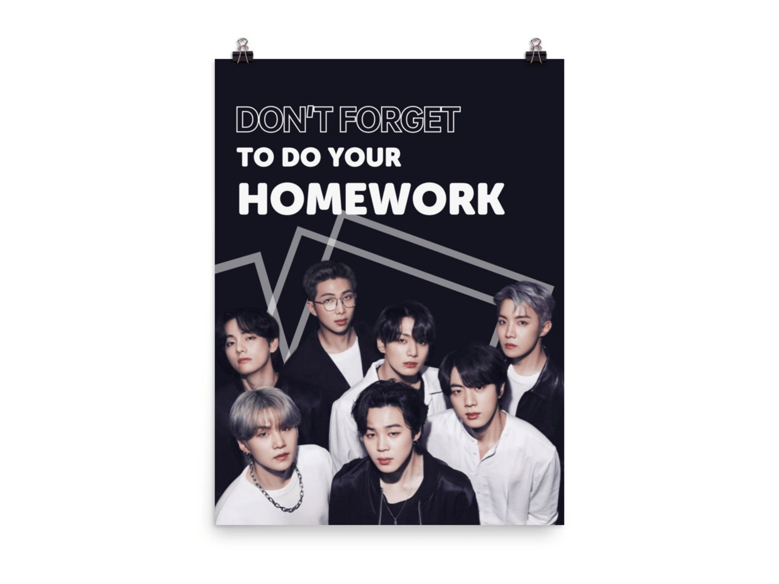 BTS Motivation Poster for Studying - Etsy