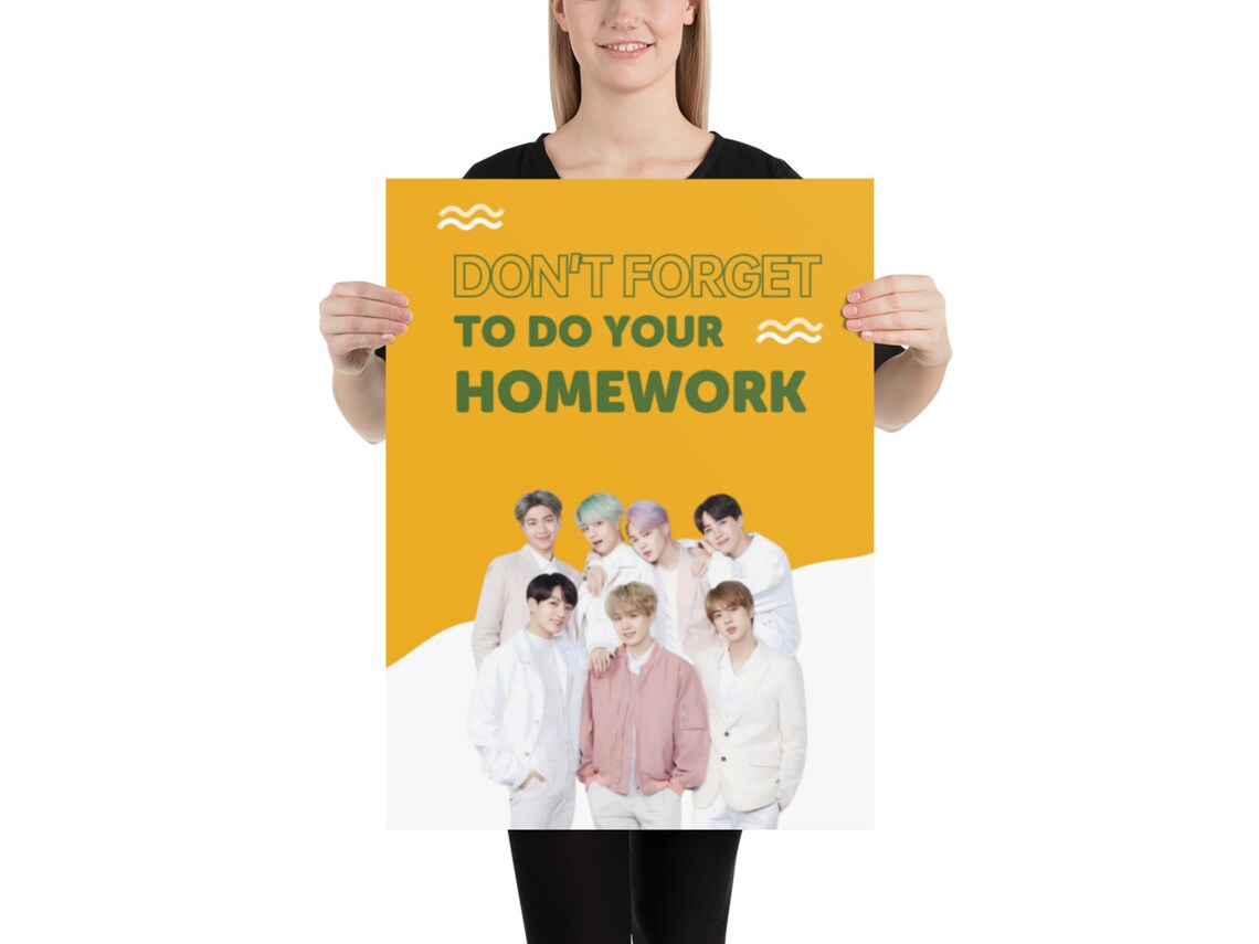 BTS Motivation Poster for Studying - Etsy