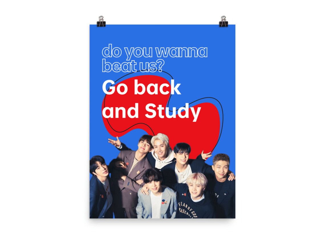 BTS Motivation Poster for Studying - Etsy