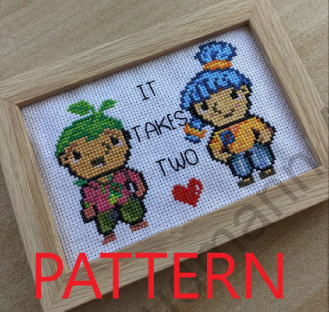 PATTERN ONLY It Takes Two Cross Stitch Pattern - Etsy