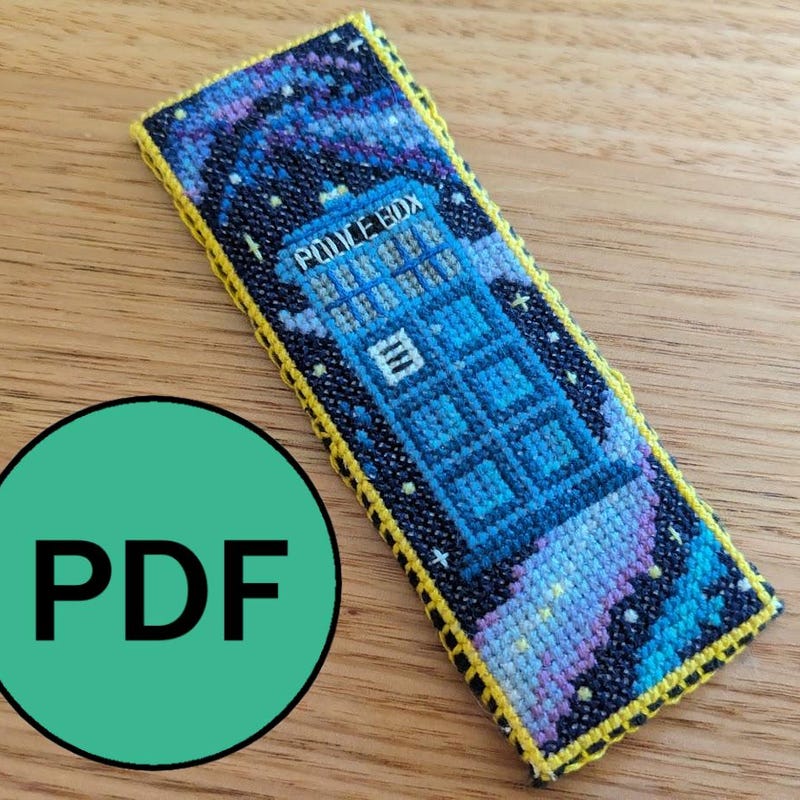 Tardis Cross Stitch - Etsy