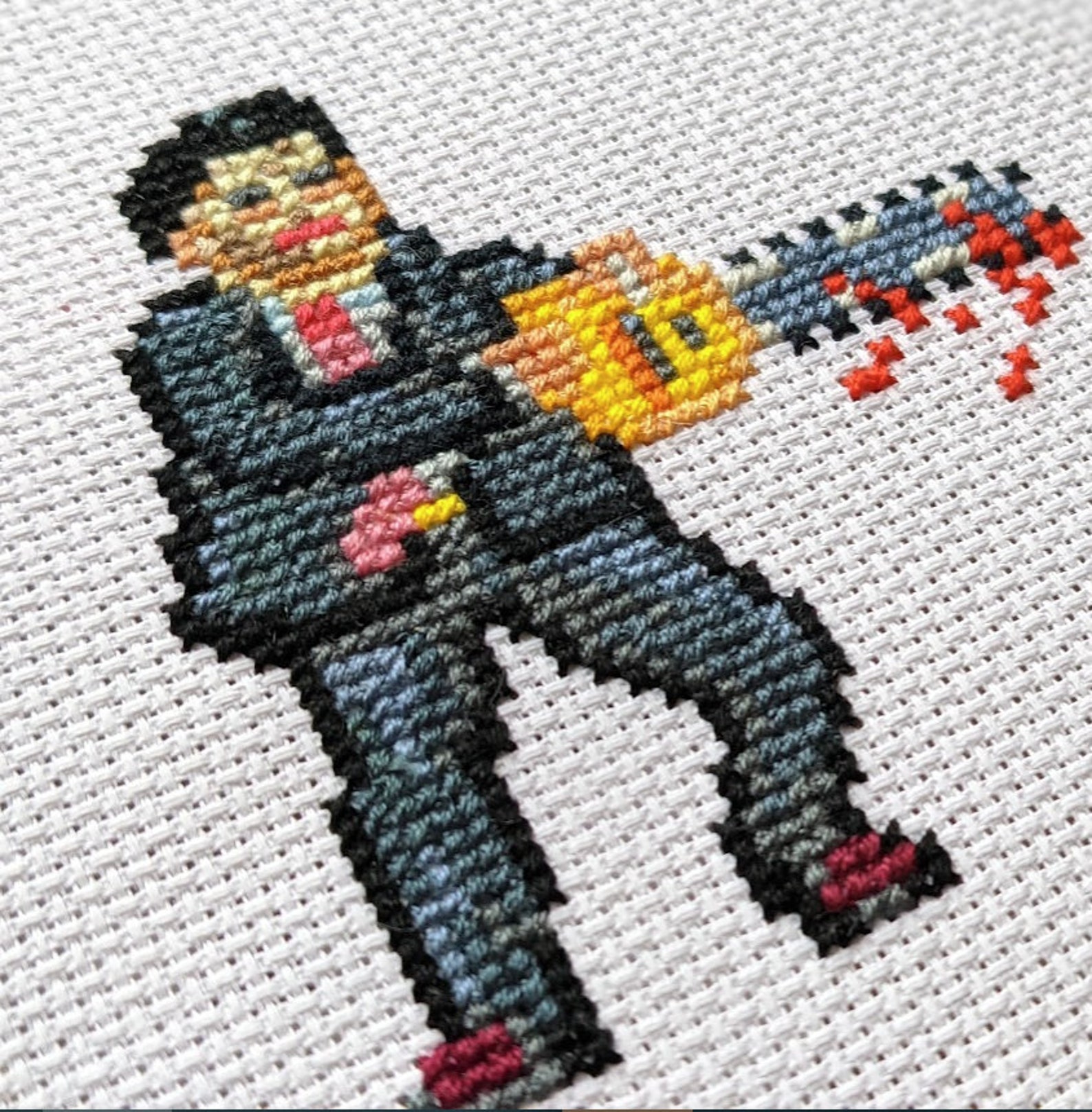 PATTERN ONLY Texas Chainsaw Leatherface Cross Stitch Pattern - Etsy