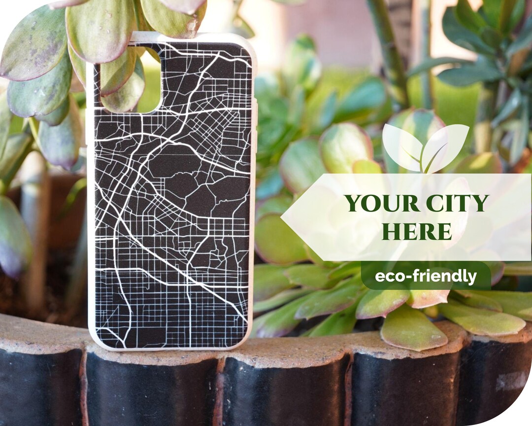 Custom Map Design for Apple and Samsung | Biodegradable Plastic-free ...