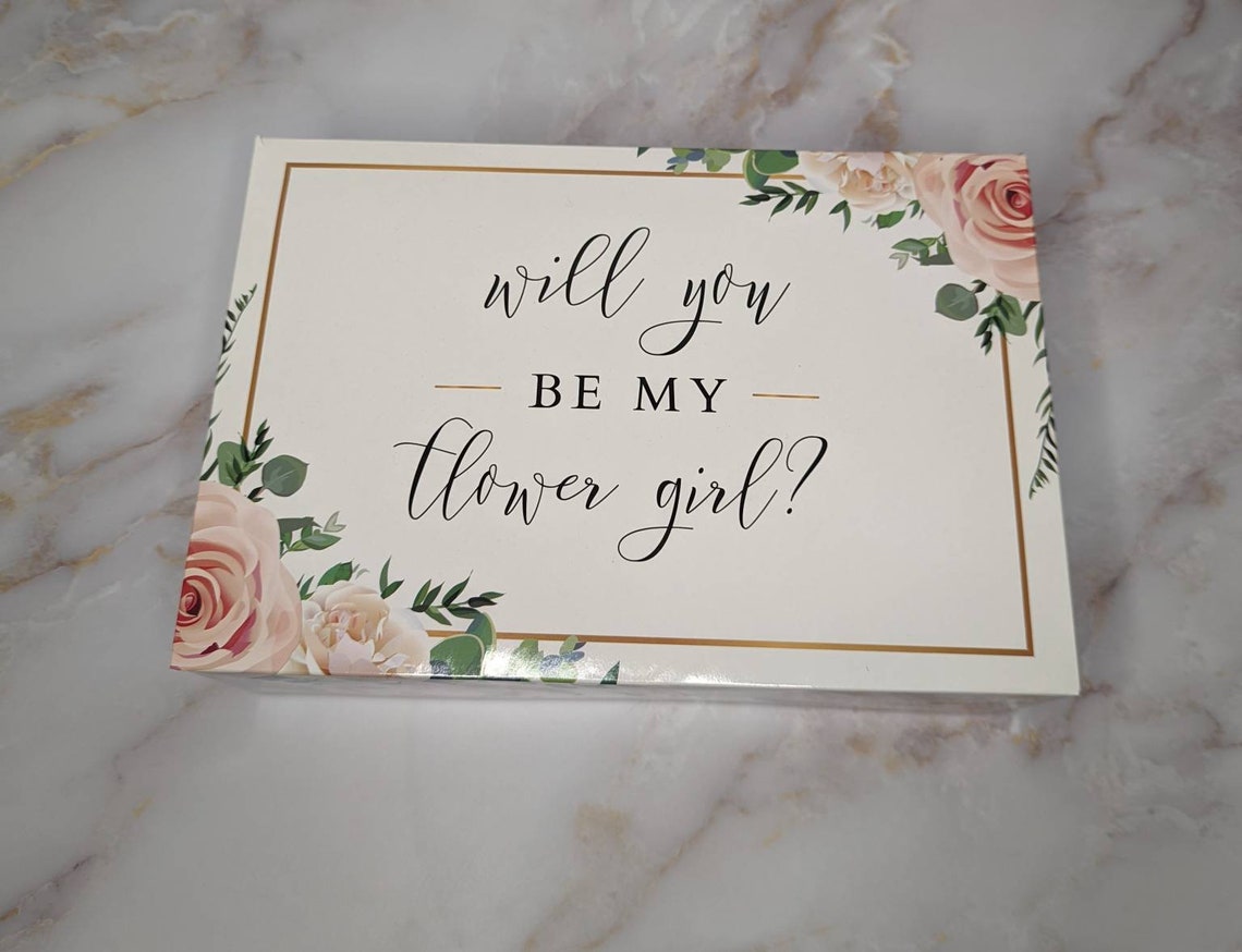 Unicorn Flower Girl Proposal Box: Gift Set With Accessories - Etsy