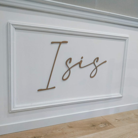 Wooden Name // Personalized Room Decoration // Event // - Etsy