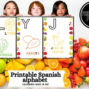 Printable Spanish Alphabet Coloring Pages for Kids - Coloring Sheets ...