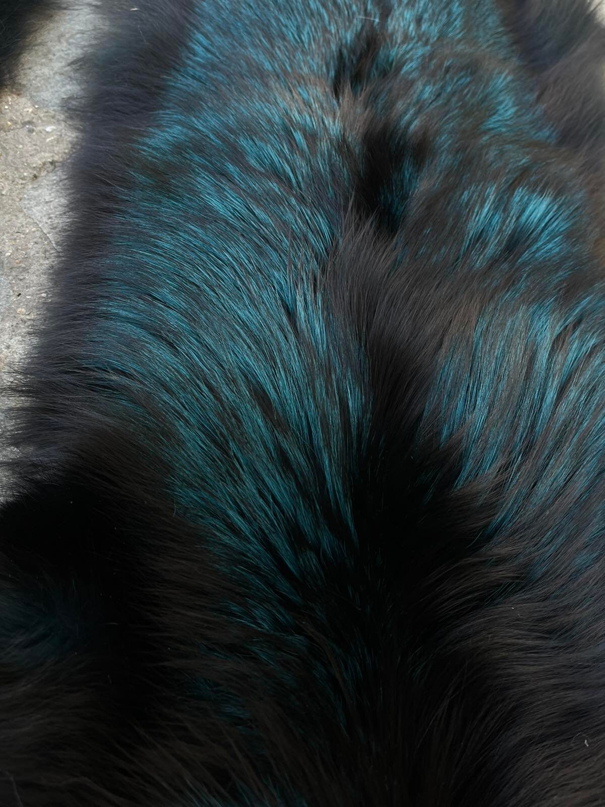 Dyed Dark Green Silver Fox Skins/pelts - Etsy