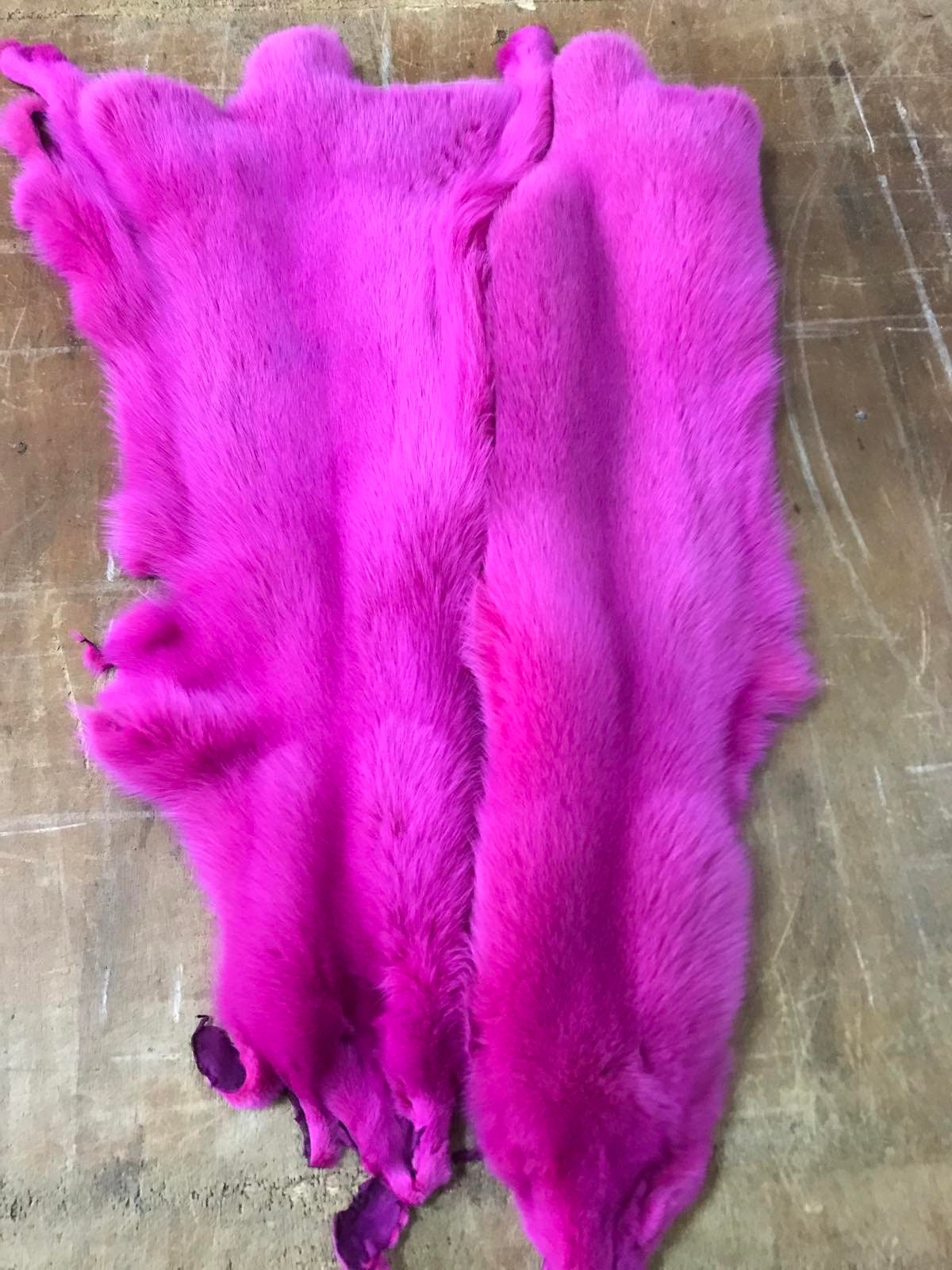 Dyed Magenta Fur Fox Skins/pelts, Luxury Fur Skins, Fur Vests ...