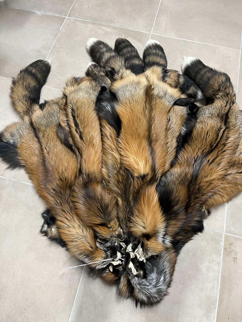 Fire Gold Cross Fox Fur Skins/pelts, Scandinavian Fur Skins, Real Furs ...