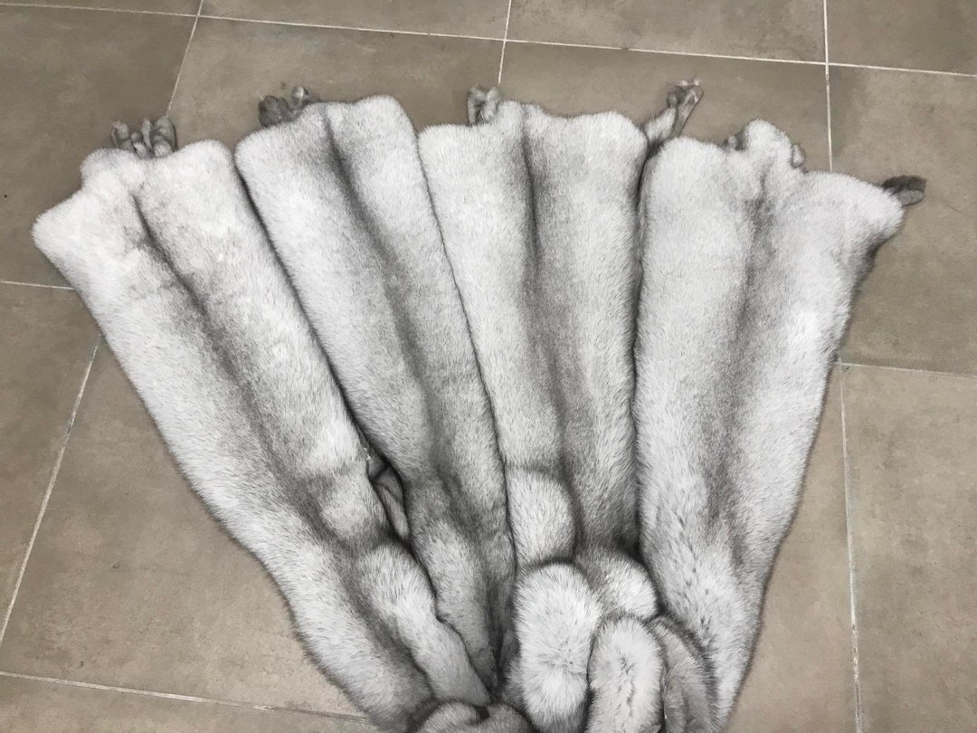 Genuine Blue Fox Skin/pelt, Natural Fox Skin,real Fur, - Etsy