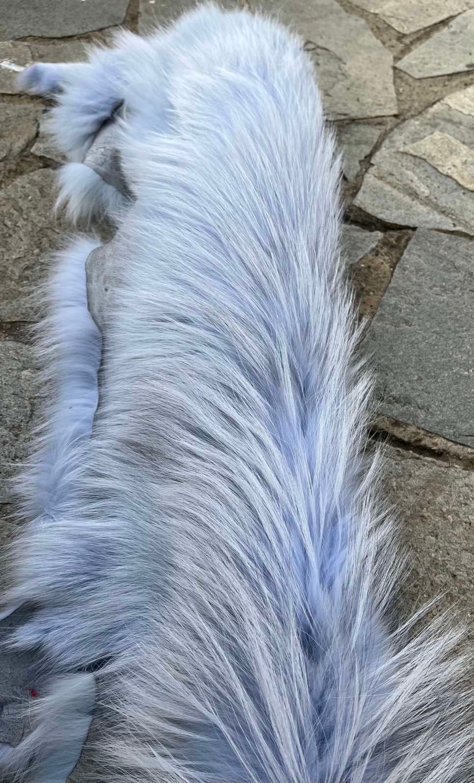 Dyed Sky Artic Marble Fox Fur Skins/pelts real Fur fur Coat - Etsy