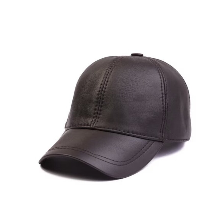 Leather Baseball Cap - Etsy