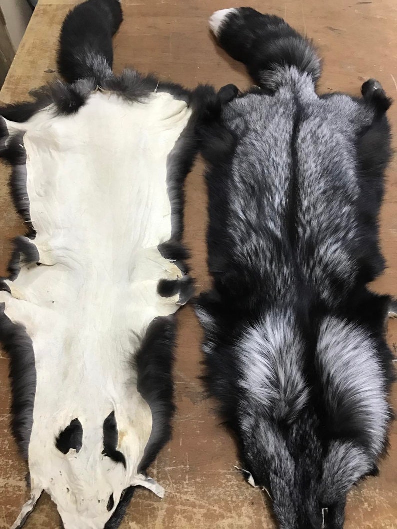 Genuine Silver Fox Fur Skin/pelt, Real Fur Skin, Scandinavian Fox Skins ...