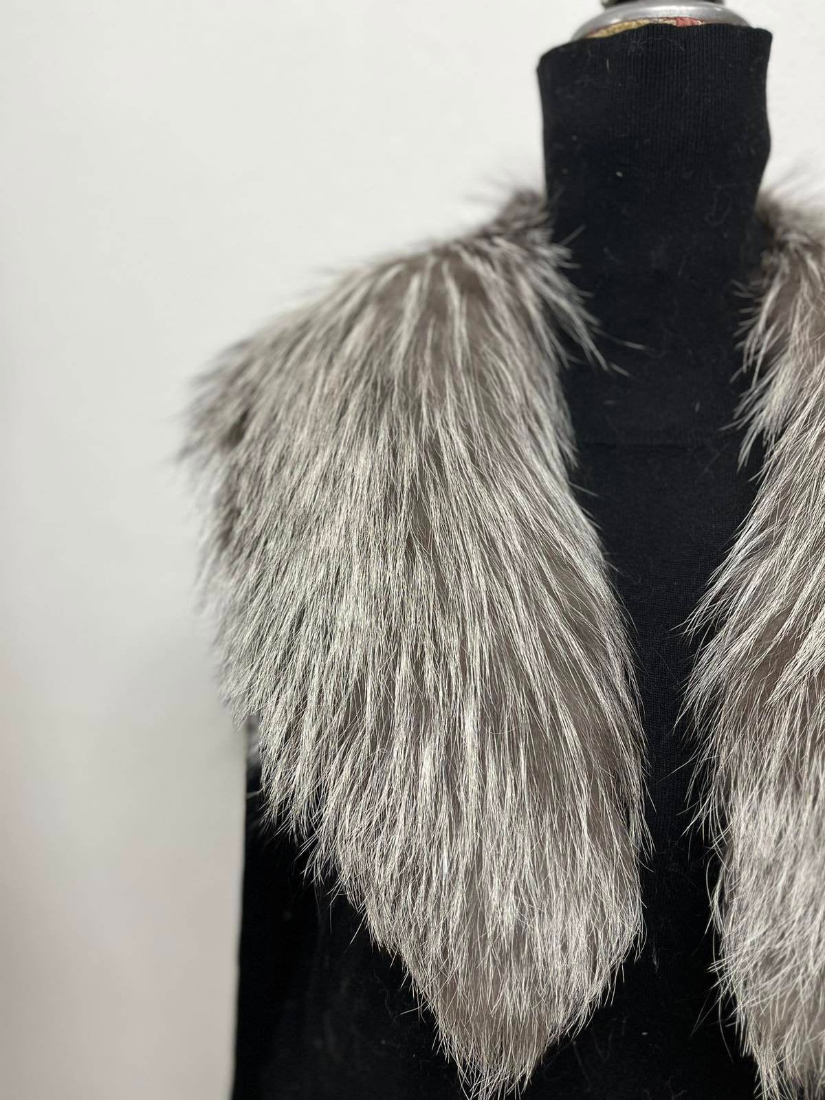 Silver Fox Fur Collar, Real Fur, Genuine Fur Fox - Etsy