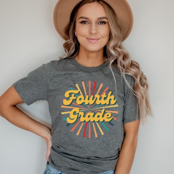 Back to School Shirt 4th Grade - Etsy