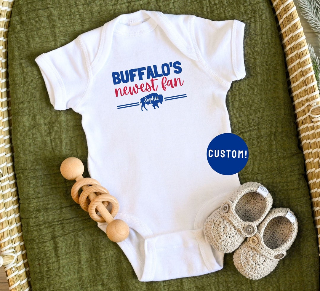 Custom Buffalo Football Baby Bodysuit, Buffalo's Newest Fan, Buffalo ...