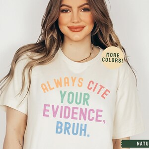 English Teacher Shirt, Text Evidence T-shirt, English Teacher Gift ...