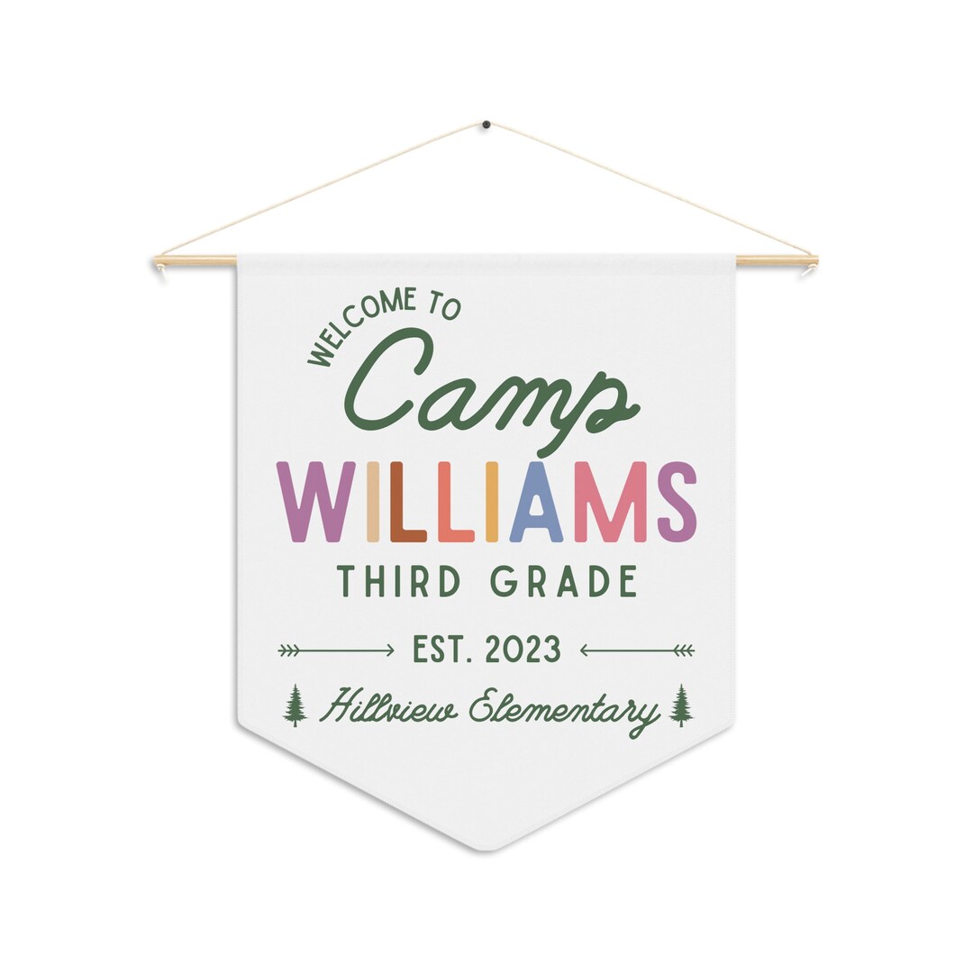 Classroom Tapestry, Custom Teacher Door Hanger, Teacher Door Sign, Camp ...