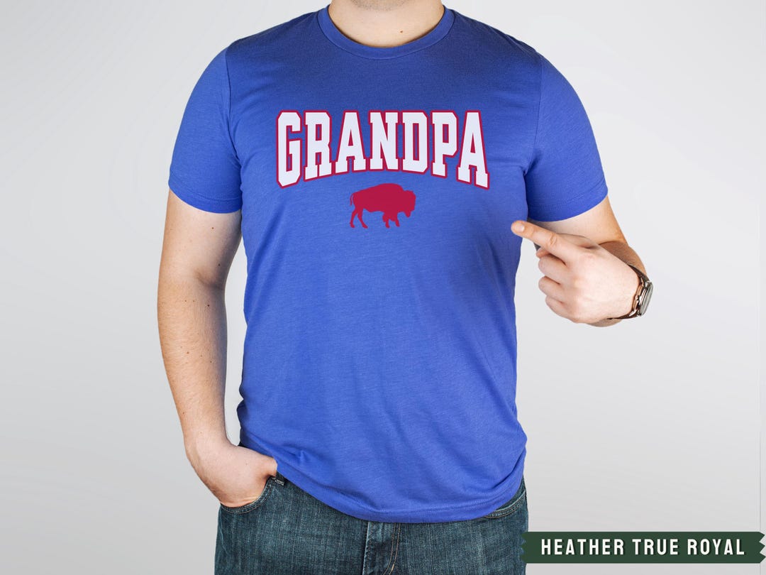 Grandpa Buffalo Football Shirt, Mens Buffalo Fan Shirt, BUF 716 Apparel ...