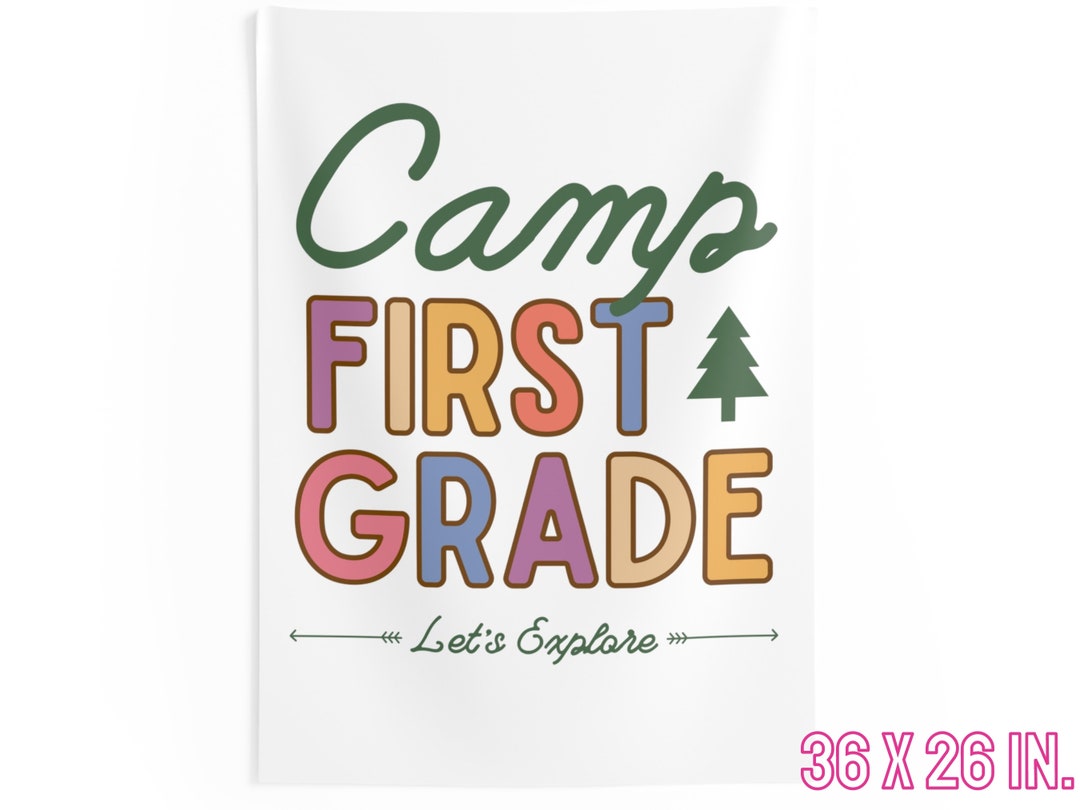 Classroom Tapestry, Camp Themed Classroom Banner, Classroom Poster ...