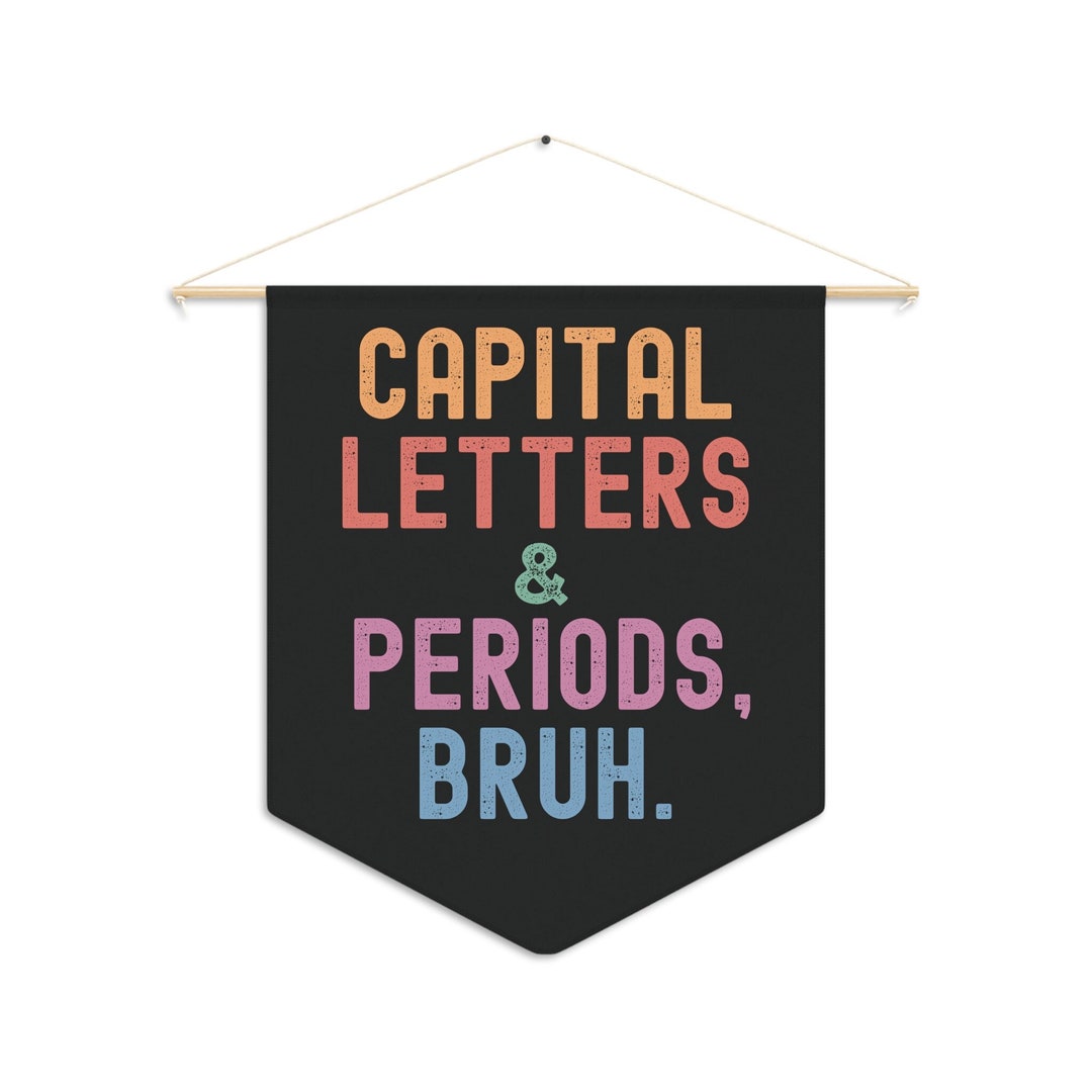 English Teacher Gift, Classroom Tapestry, Teacher Door Hanger, Bruh ...