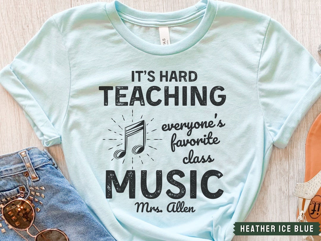 Music Teacher Shirt, Music Teacher Gift, Funny Band Teacher Tshirt ...