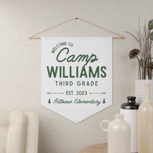 Custom Classroom Tapestry, Teacher Door Hanger, Teacher Door Sign, Camp ...