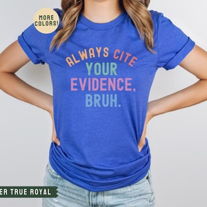 English Teacher Shirt, Text Evidence T-shirt, English Teacher Gift ...