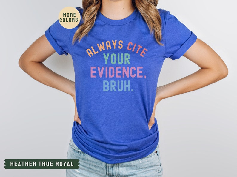English Teacher Shirt, Text Evidence T-shirt, English Teacher Gift ...