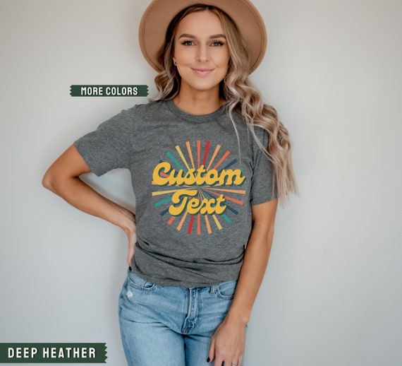 CUSTOM Unisex Shirts Personalized Women Tshirt Add Your Own - Etsy