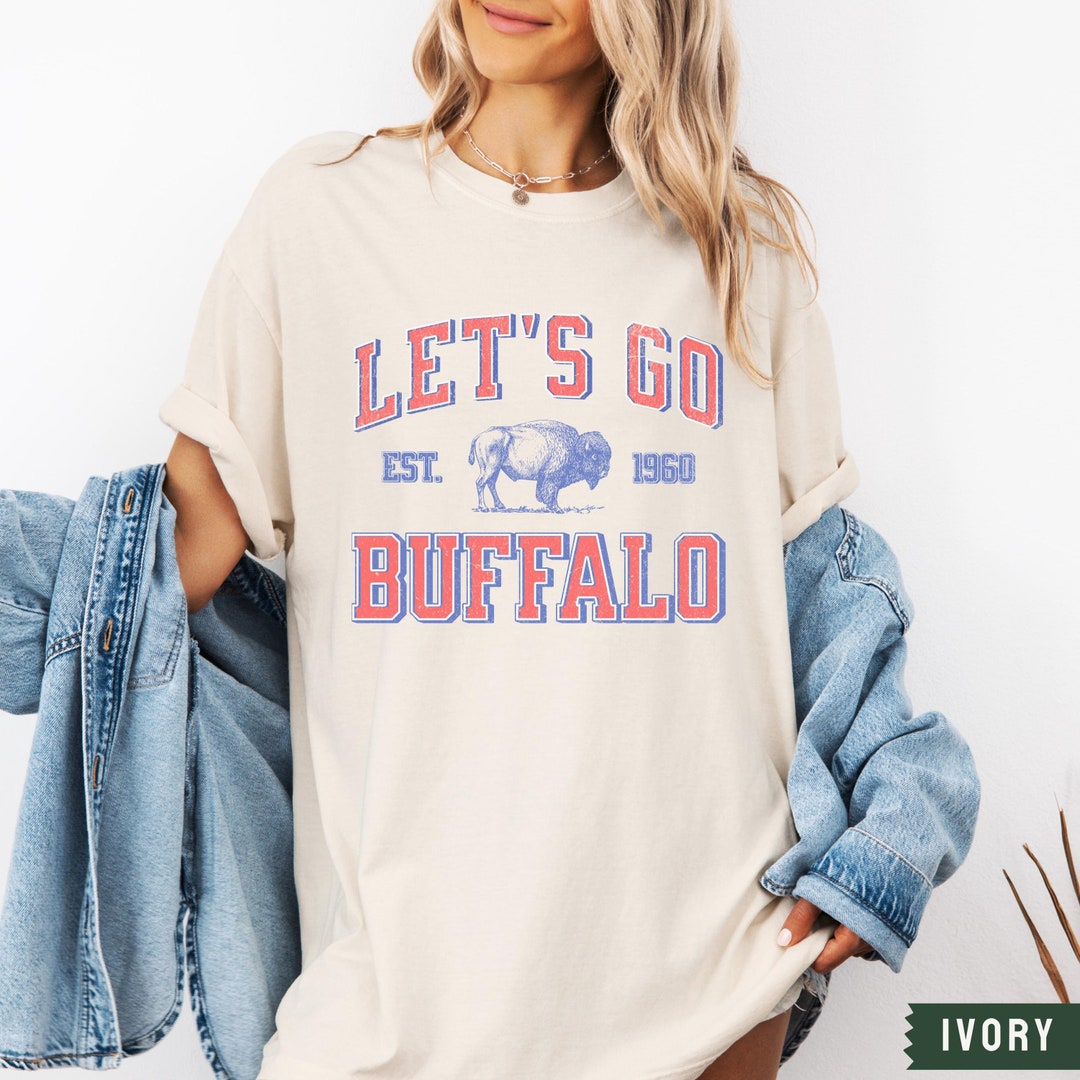 Comfort Colors® Buffalo Shirt, Womens Buffalo T-shirt, Let's Go Buffalo Gift for Fan, BUF 716 ...