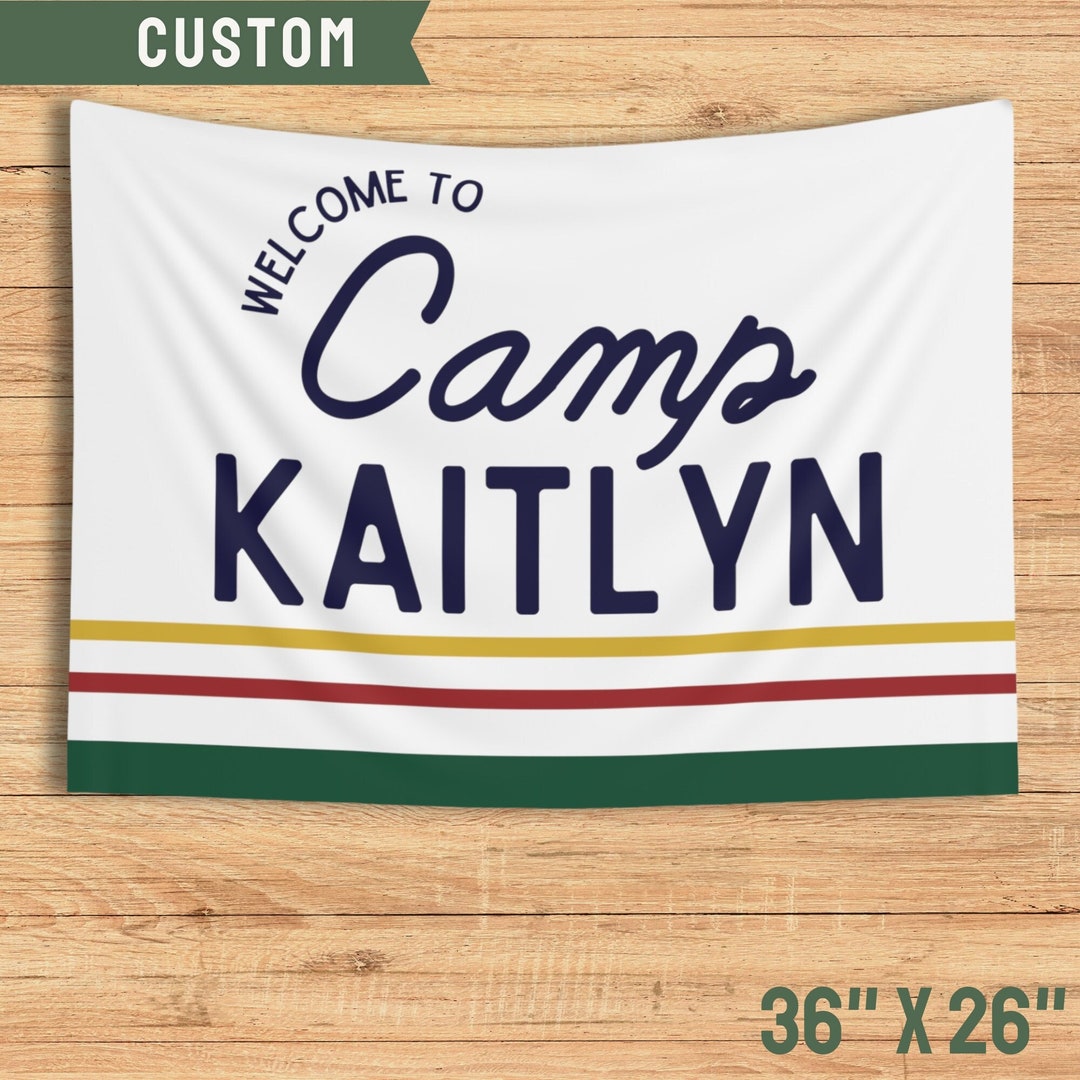 Camp Bachelorette Flag, Camp Bach Banner, Glamping Bachelorette Decor ...