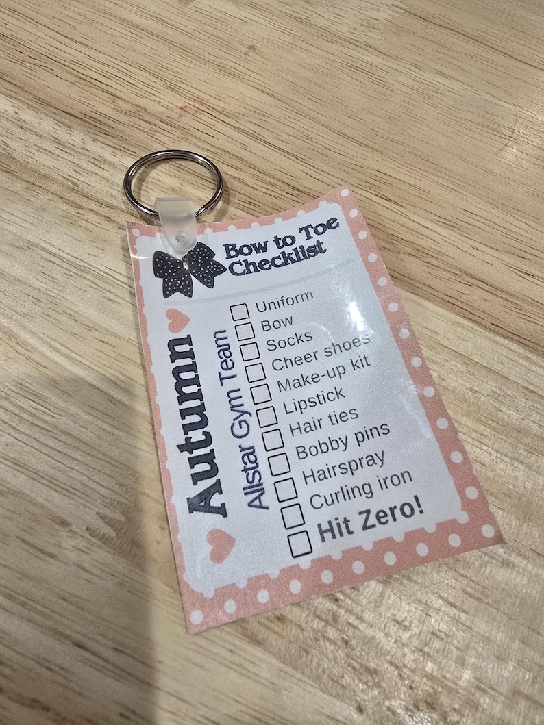 All Star Cheerleading Packing Competition Checklist - Etsy