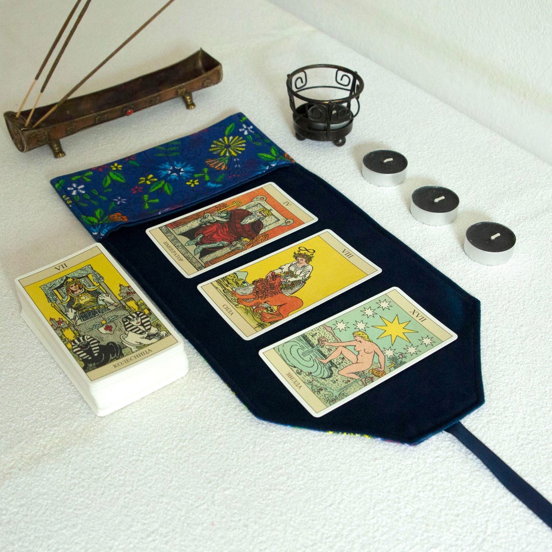Tarot Card Wrap, Tarot Card Bag, Tarot Cover, Tarot Deck Pouch, Oracle ...