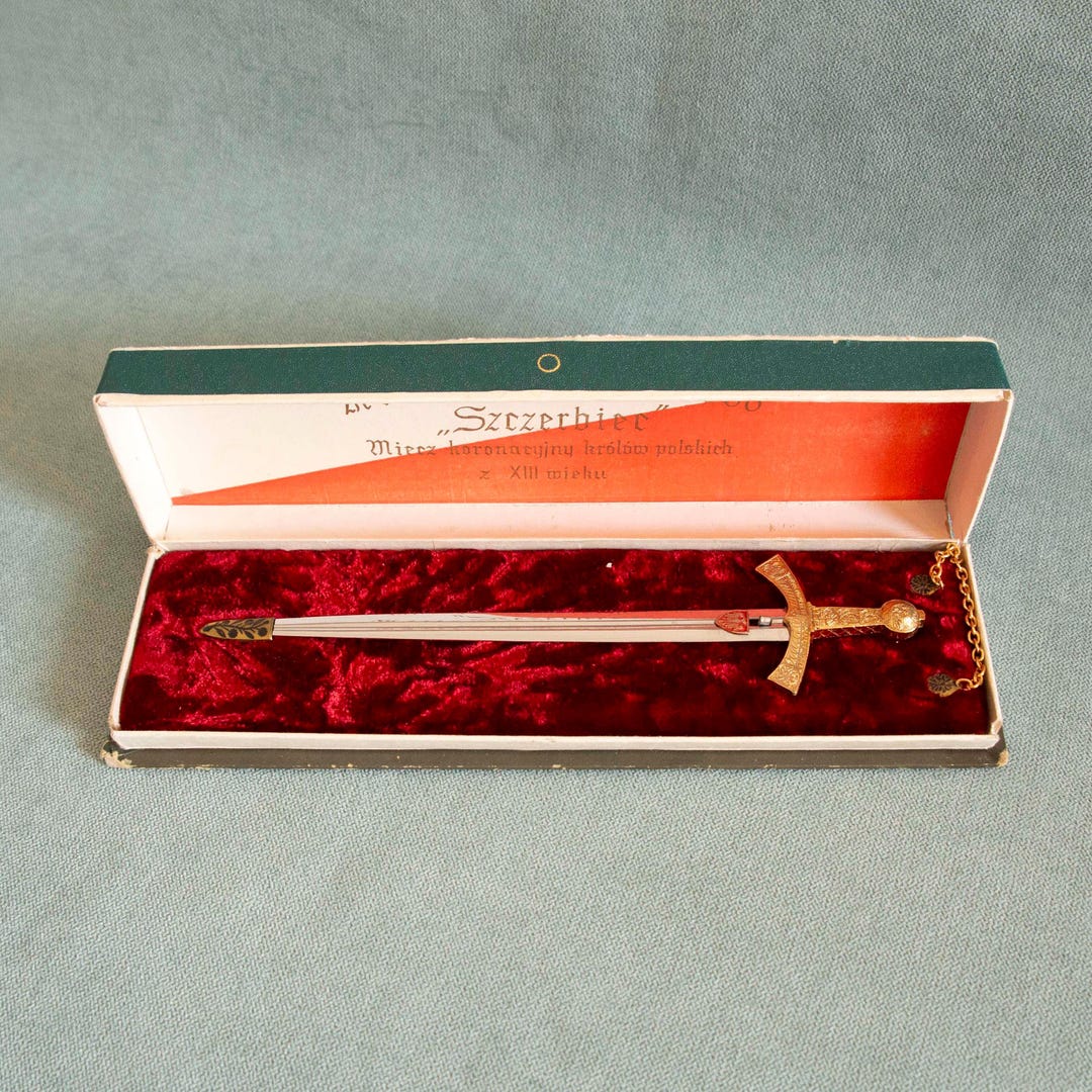 Vintage Miniature Coronation Sword of the Kings of Poland szczerbiec ...
