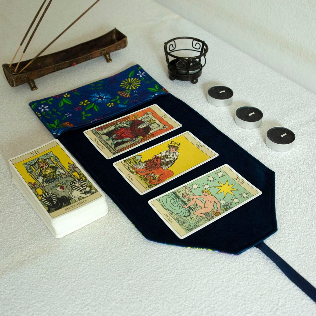 Tarot Card Wrap, Tarot Card Bag, Tarot Cover, Tarot Deck Pouch, Oracle ...