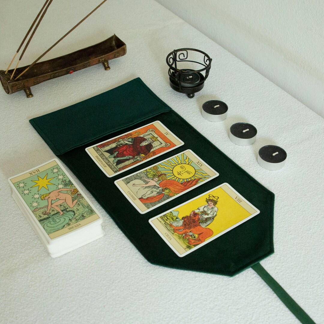 Tarot Bag, Tarot Card Wrap, Tarot Case, Tarot Deck Pouch, Velvet Purse ...
