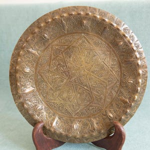 Vintage Brass Offering Plate, Altar Tray for Rituals, Witchcraft Decor ...